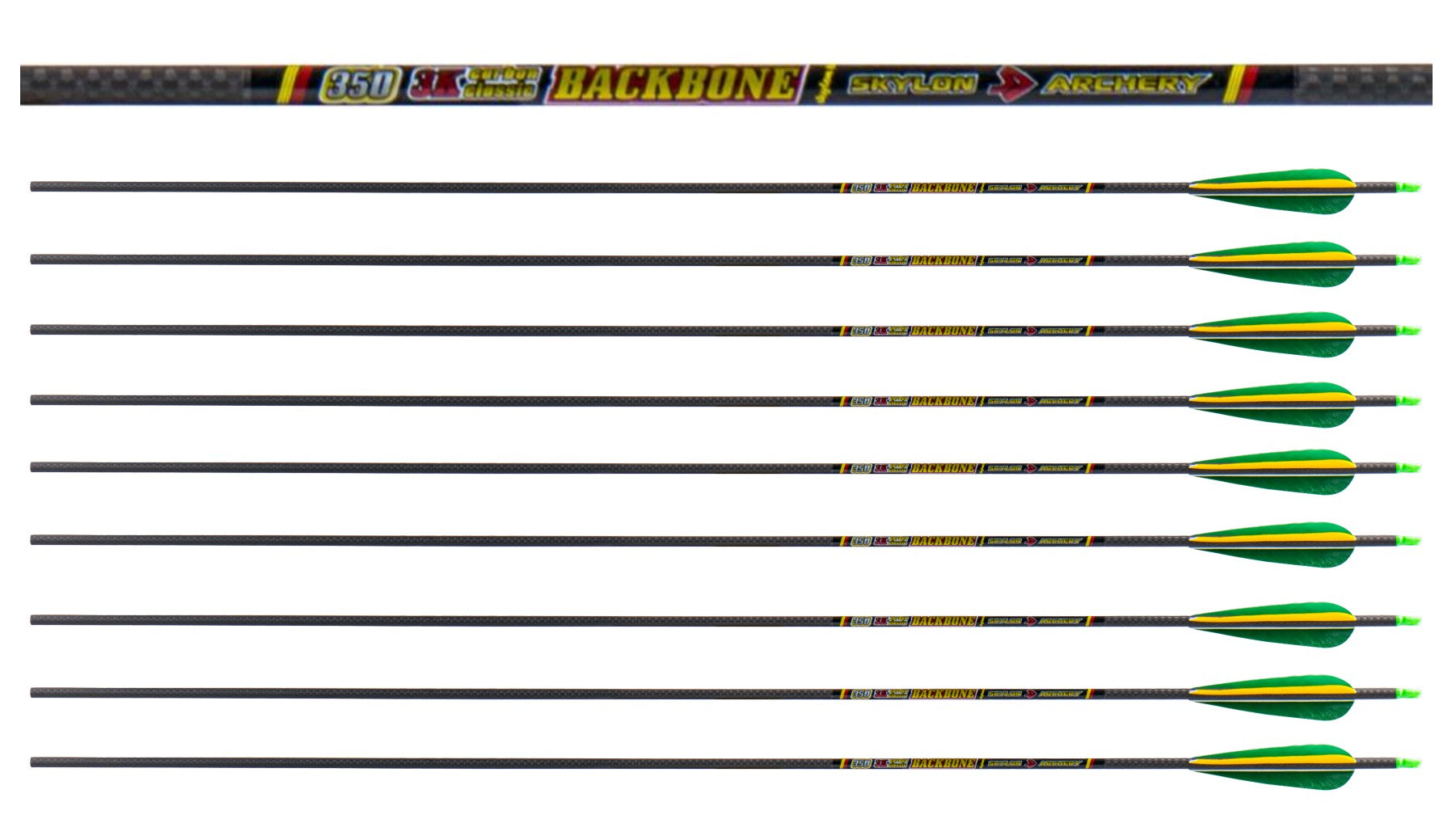 Skylon Carbon Backbone Complete Arrows ID 5.2 Pack of 12 – Red Frog Archery